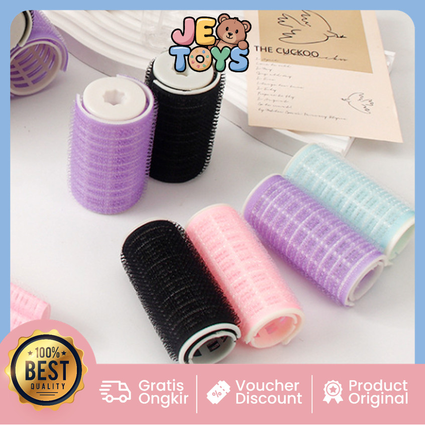 Jual Je Toys F6343 Roll Rambut Gulung Velcro Hair Curler Roller Polos ...