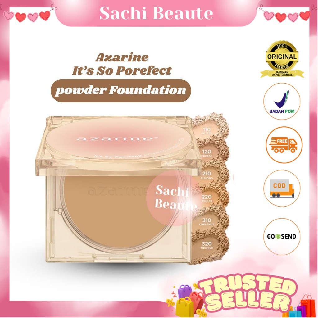 Jual Azarine It's So Porefect! Powder Foundation [8 gr] Bedak Padat Two ...