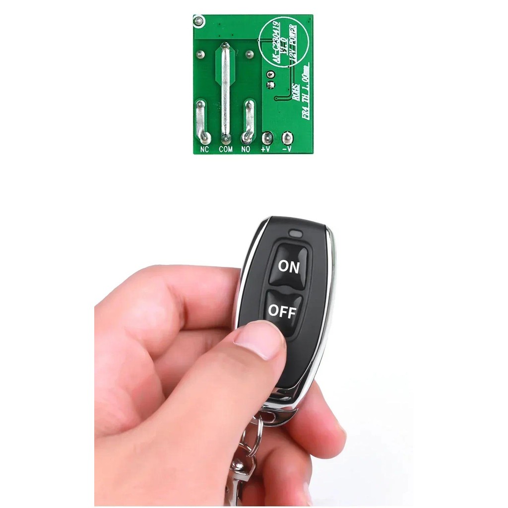 Jual RF 433Mhz Universal Gate Remote Control Switch DC 12V 10A Relay ...