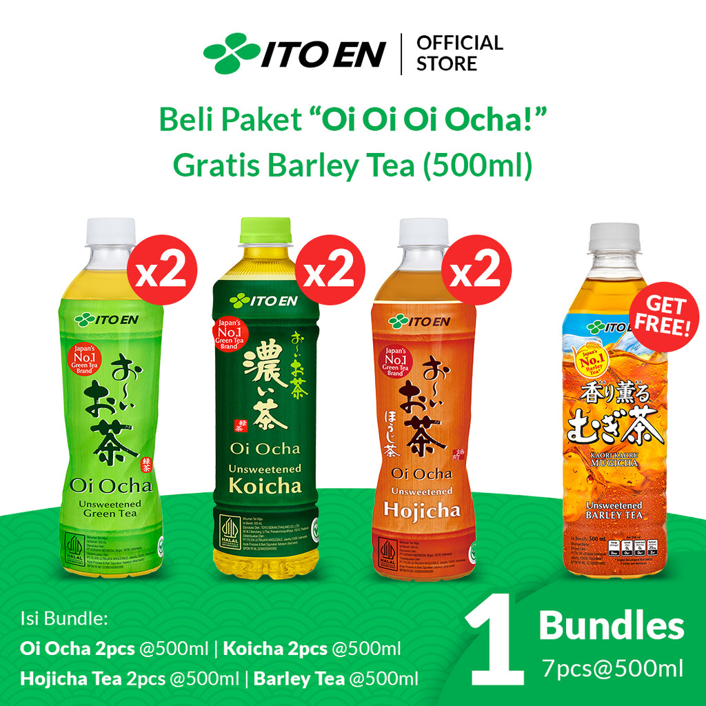 Jual Ito En Paket Oi Oi Oi Ocha - Oi Ocha 500ml 2 pcs, Hojicha 500ml 2 pcs, Koicha 500ml 2 pcs ...