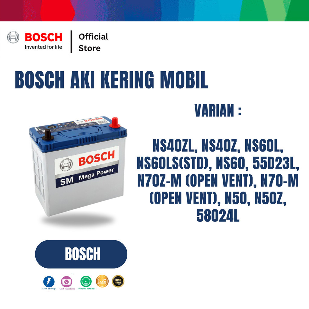 Jual Aki Mobil Bosch Original - NS40Z - NS40ZL - NS60L - NS60LS-STD ...