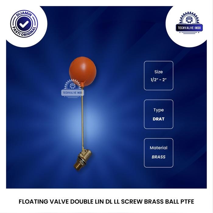 Jual FLOATING VALVE DOUBLE LIN 1" INCH BRONZE BALL PTFE SCREW NPT ...