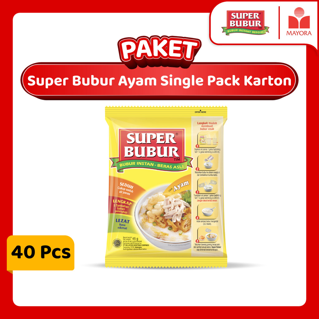 Jual Paket Super Bubur Ayam Single Pack Karton | Shopee Indonesia