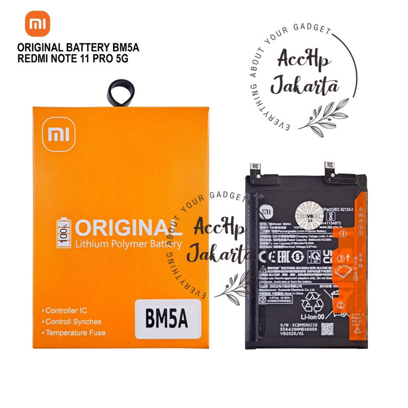 Jual Batre Baterry Redmi Note 11 Pro 5G Mi 11i BM 5A Batu Baterai BM 5A ...