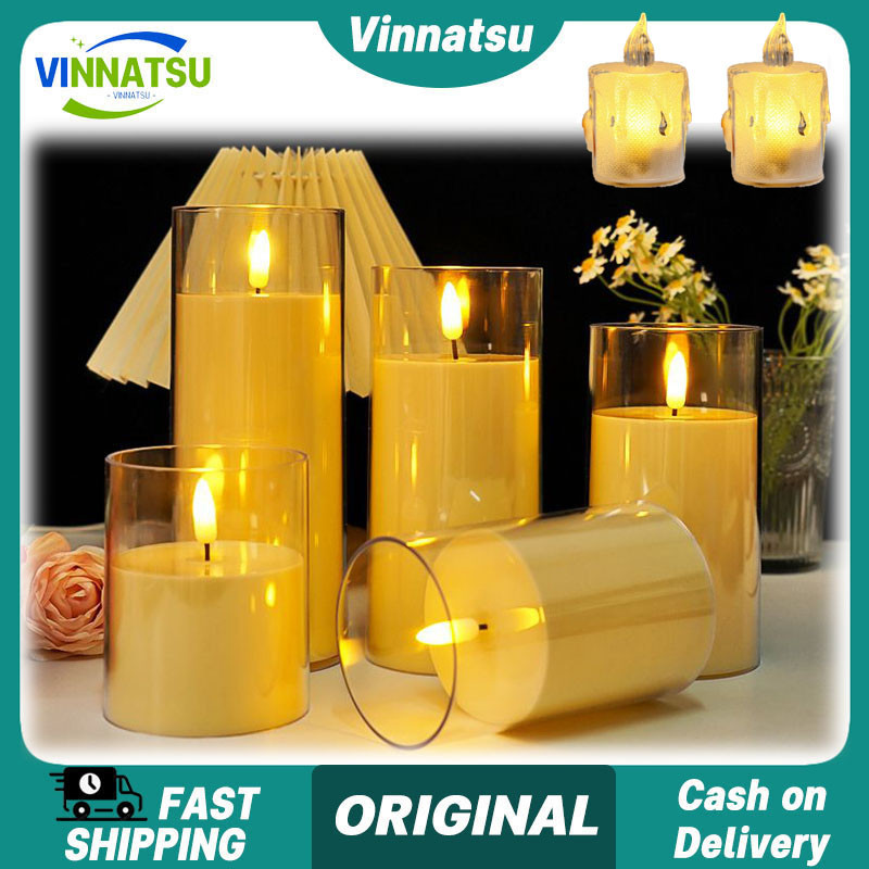 Jual Vinnatsu Lampu Lilin LED Premium Aesthetic Kamar Tidur Dekorasi ...