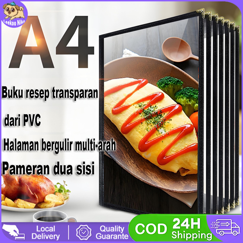 Jual A4 Buku Menu Restoran Kulit Cover Pelindung Menu Cover Menu Sampul ...