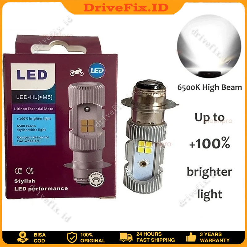 Jual LAMPU LED DEPAN MOTOR PHILIPS M5 LED 2 SISI ORIGINAL 100% MLK P15D ...