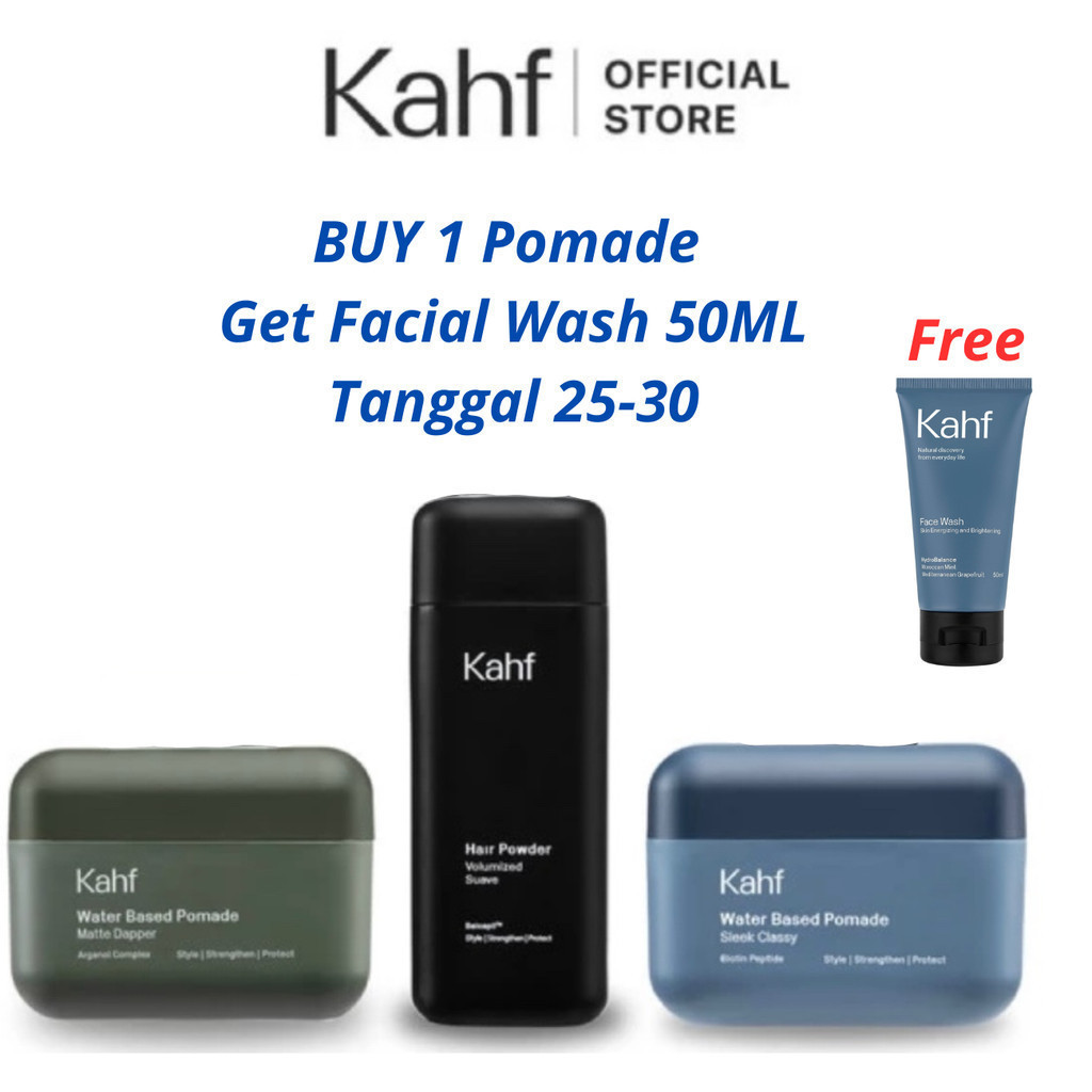 Jual KAHF Hair Care | Minyak Rambut | Matte Sleek Water Based Pomade ...
