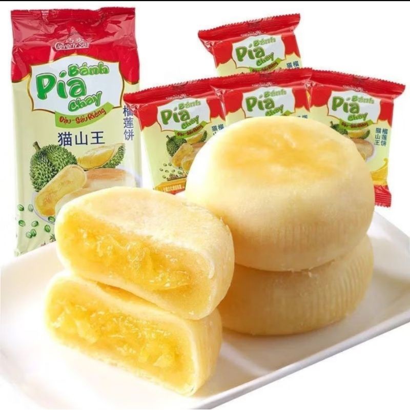 Jual Pia Durian Banh Pia Chay 300gr ( Asli Durian Musang King ...