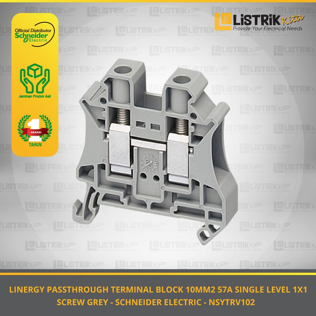 Jual TERMINAL BLOCK SCHNEIDER LINERGY PASSTHROUGH 10MM2 57A SINGLE ...