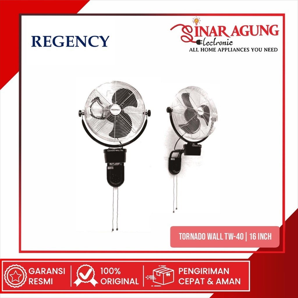 Jual REGENCY TORNADO WALL TW40 TW-40 / 16 INCH GARANSI RESMI | Shopee ...