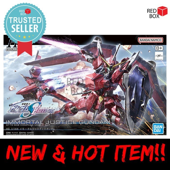 Jual HG Immortal Justice Gundam Bandai Original HGCE 244 Seed Freedom 1 ...