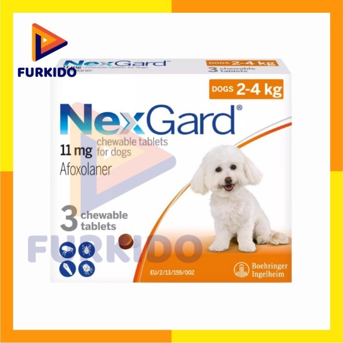 Jual Nexgard Dog S-L / Chewable Tablets Pembasmi Kutu Hewan Anjing - Nexgard S | Shopee Indonesia