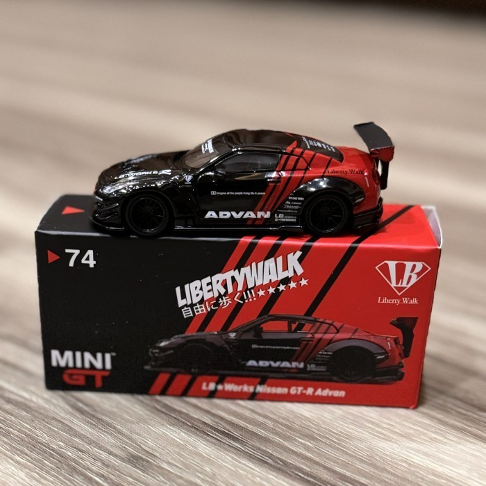 Jual mini gt 74 lb works nissan gtr r35 advan japan exclusive | Shopee ...