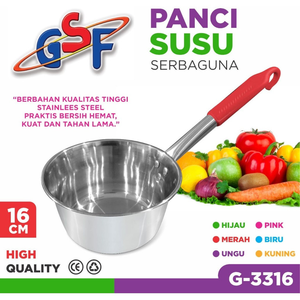 Jual (BIYOOMART) Panci Susu GSF 3316 / PANCI STAINLESS GSF G-3316 Sauce ...