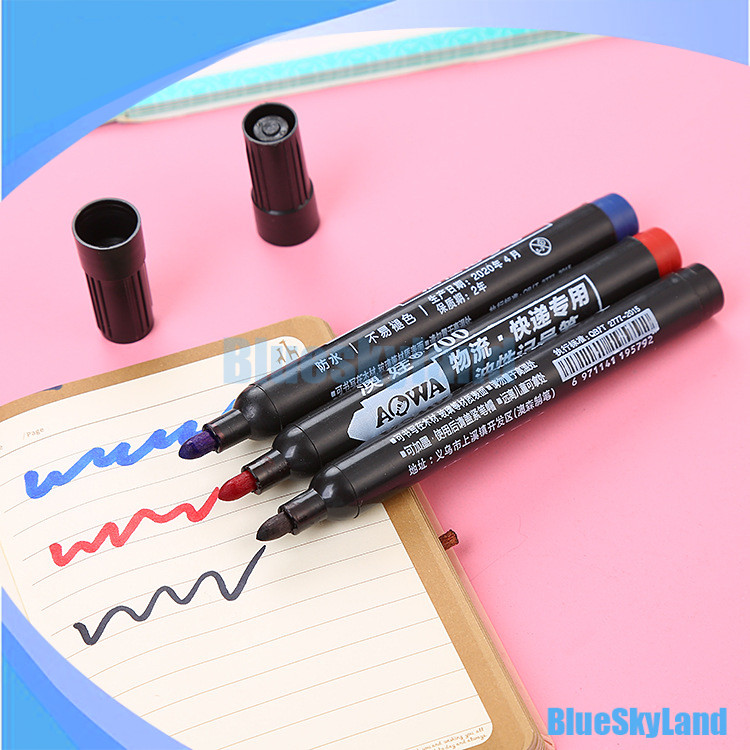 Jual Spidol Hitam Biru Merah Spidol Permanent Marker Permanen Tahan Air ...