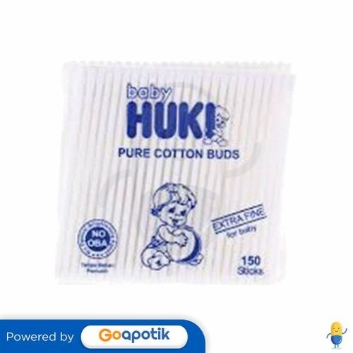 Jual Huki Baby Pure Cotton Buds Extra Fine Sack 150 Pcs | Shopee Indonesia