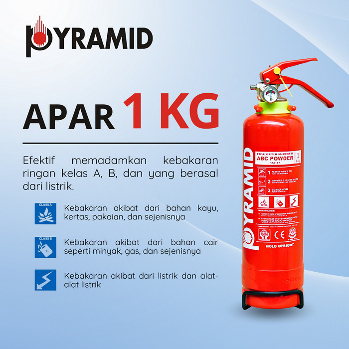 Jual APAR 1KG 2KG 3KG 5KG 6KG 9KG PYRAMID ABC Dry Powder 90% Fire ...