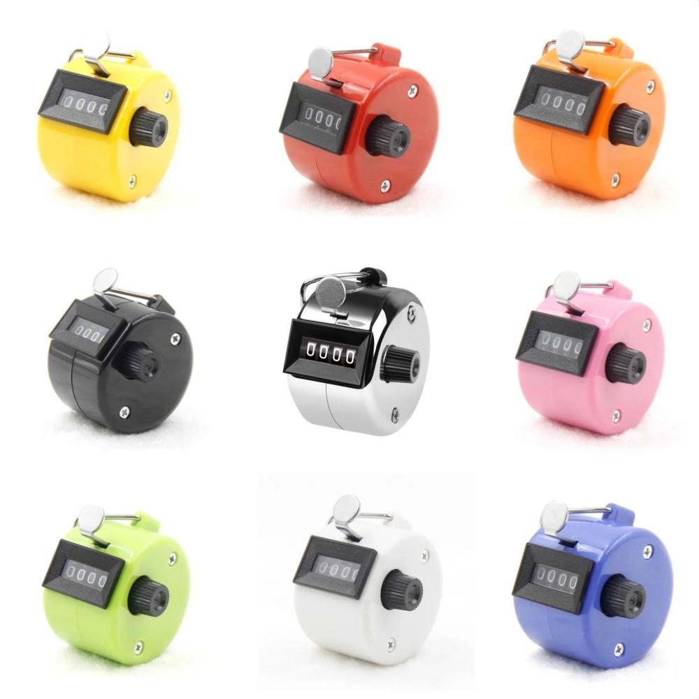 Jual 4 Digit Number Counters Plastic Shell Hand Finger Display Manual ...