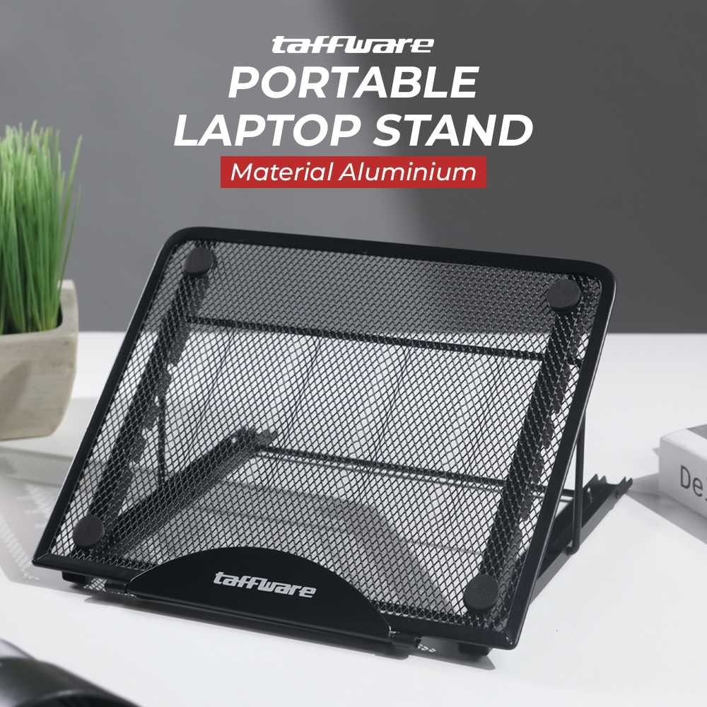 Jual Stand Laptop Aluminium Tatakan Lipat Portable Adjustable Angle ...