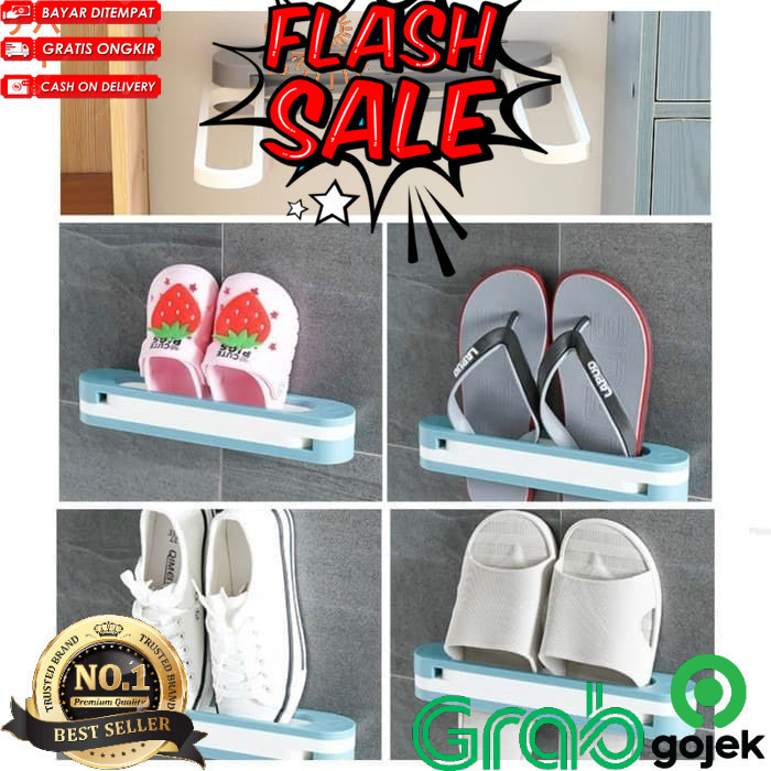 Jual Rak Sepatu Tempel Dinding 3in1-Rak Sepatu-Tempat Penyimpanan ...