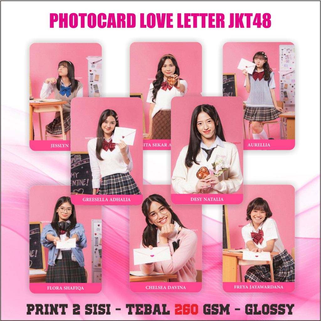 Jual Photocard LOVE LETTER Edition JKT48 2024 Unofficial Photo Card | Shopee Indonesia