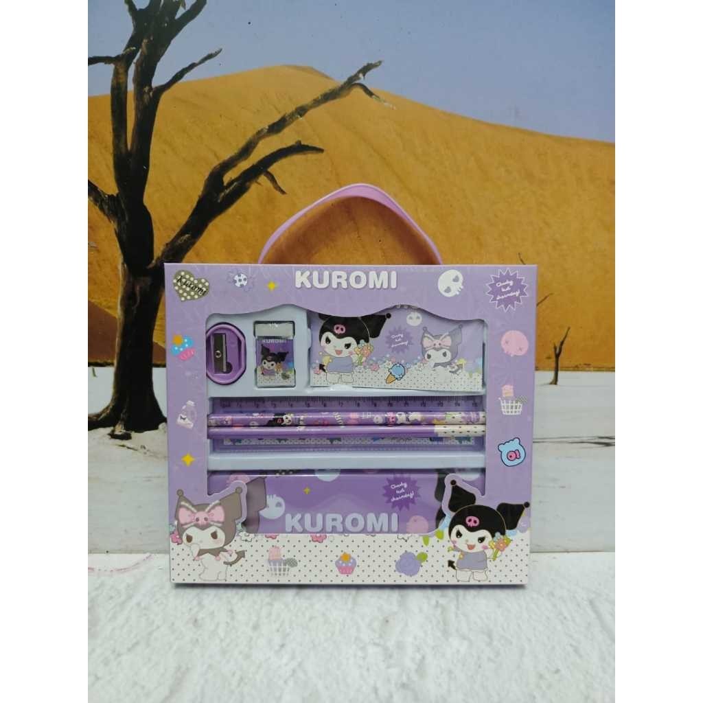 Jual PAKET ALAT TULIS STUDY STATIONERY SET 8002 SANRIO KUROMI MELODY ...
