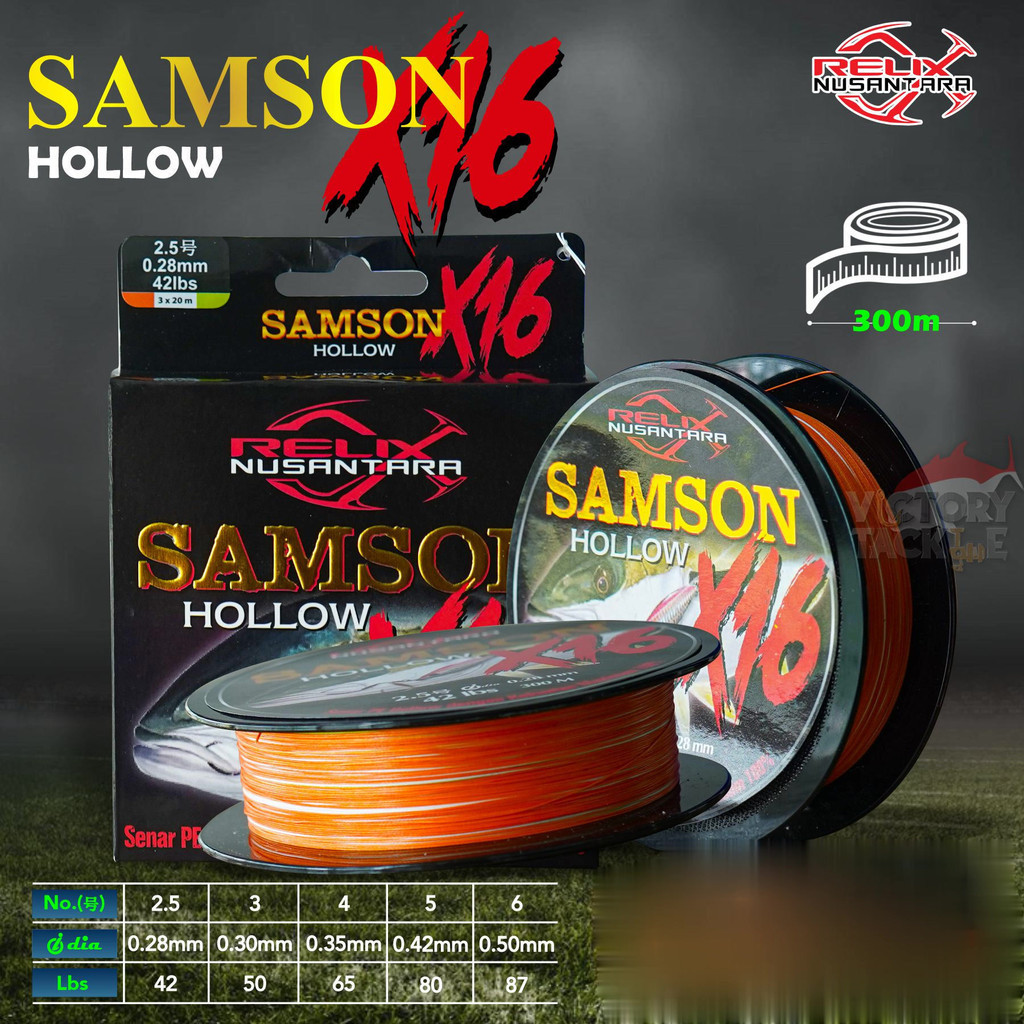 Jual EXTRA BONUS | RELIX NUSANTARA SAMSON X16 HOLLOW MULTICOLOR 300 ...