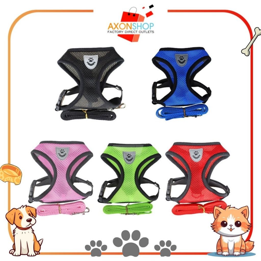 Jual Pet Leash Vest Harness Rompi 105 Tali Tuntun Kucing Anjing Cat Dog ...