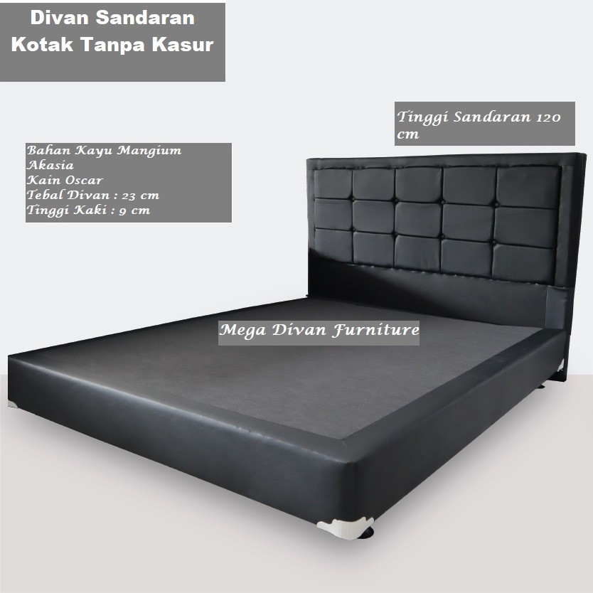 Jual Dipan Divan Kasur Sandaran Kotak Tanpa Kasur Rangka Tempat Tidur ...