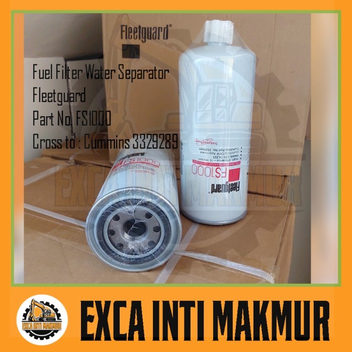 Jual Filter Fleetguard FS1000 Fuel Water Separator Fleetguard FS 1000 ...