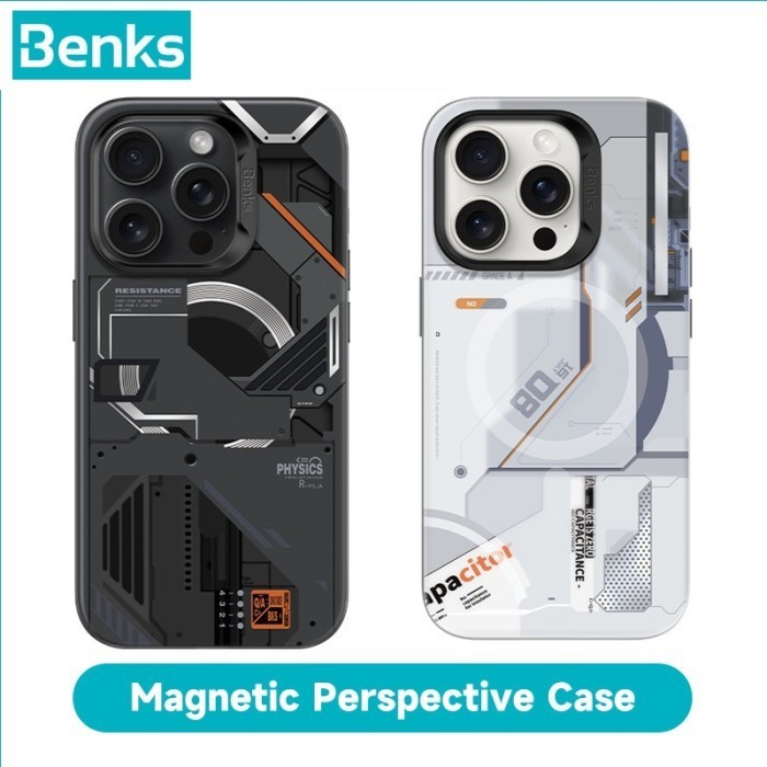 Jual Benks Magnetic Mecha Perspective Phone Case for iPhone 16 Series | Shopee Indonesia