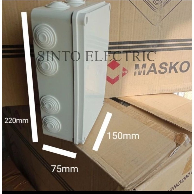 Jual MASKO Duradus / Junction Box Karet 220 x 150 x 75 mm | Shopee ...