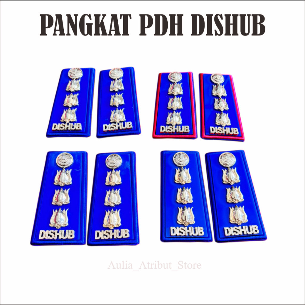 Jual Aulia_Atribut Tanda Pangkat Dishub Golongan Sma 4b lis merah dan ...