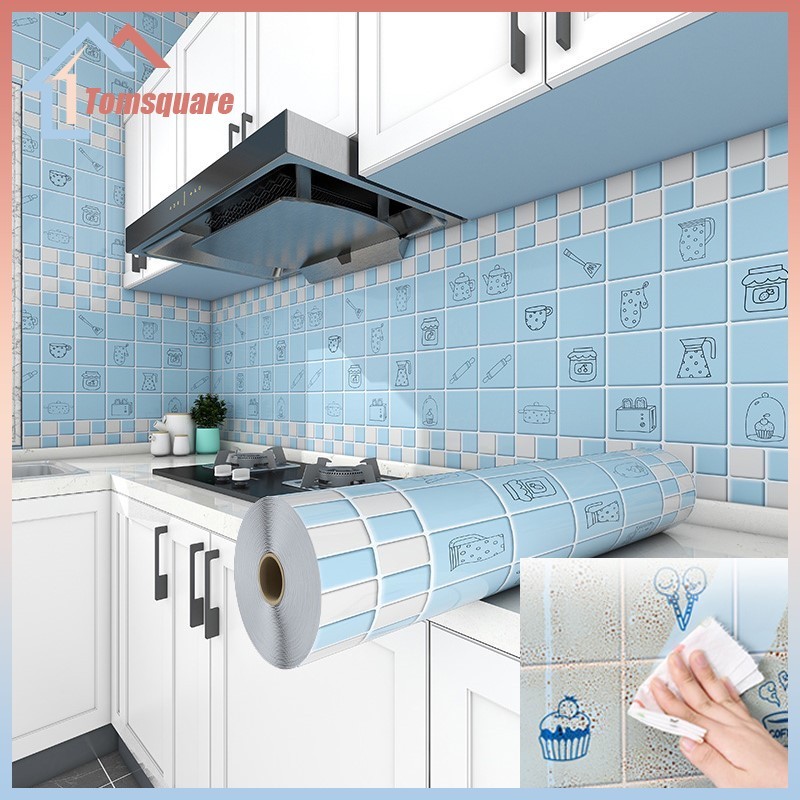 Jual WAllpaper Sticker Dapur Lemari Anti Minyak Air Dan Api Sticker ...