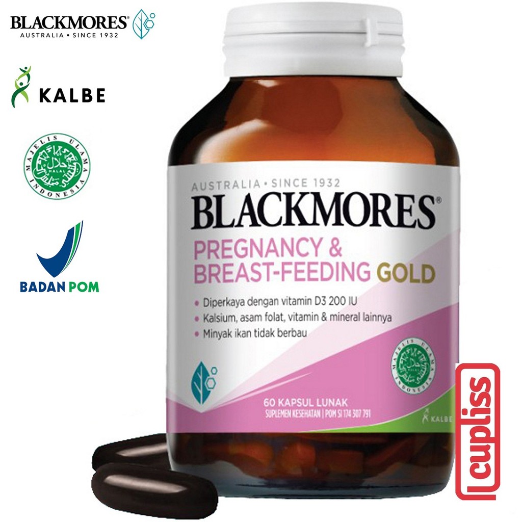 Jual BLACKMORES Multivitamin Pregnancy Breastfeeding Gold - 60 caps ...