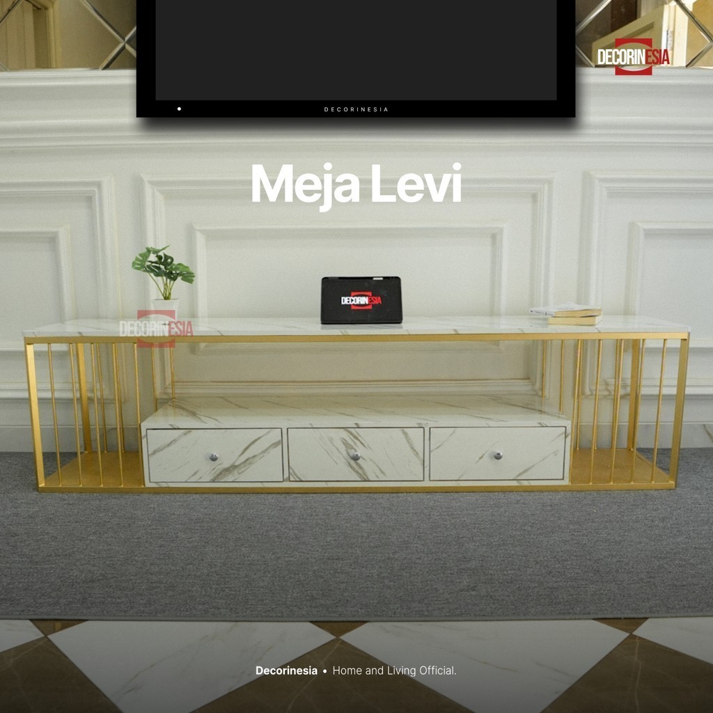 Jual Decorinesia Meja TV Besi Minimalis Levi | Bufet Minimalis Modern ...