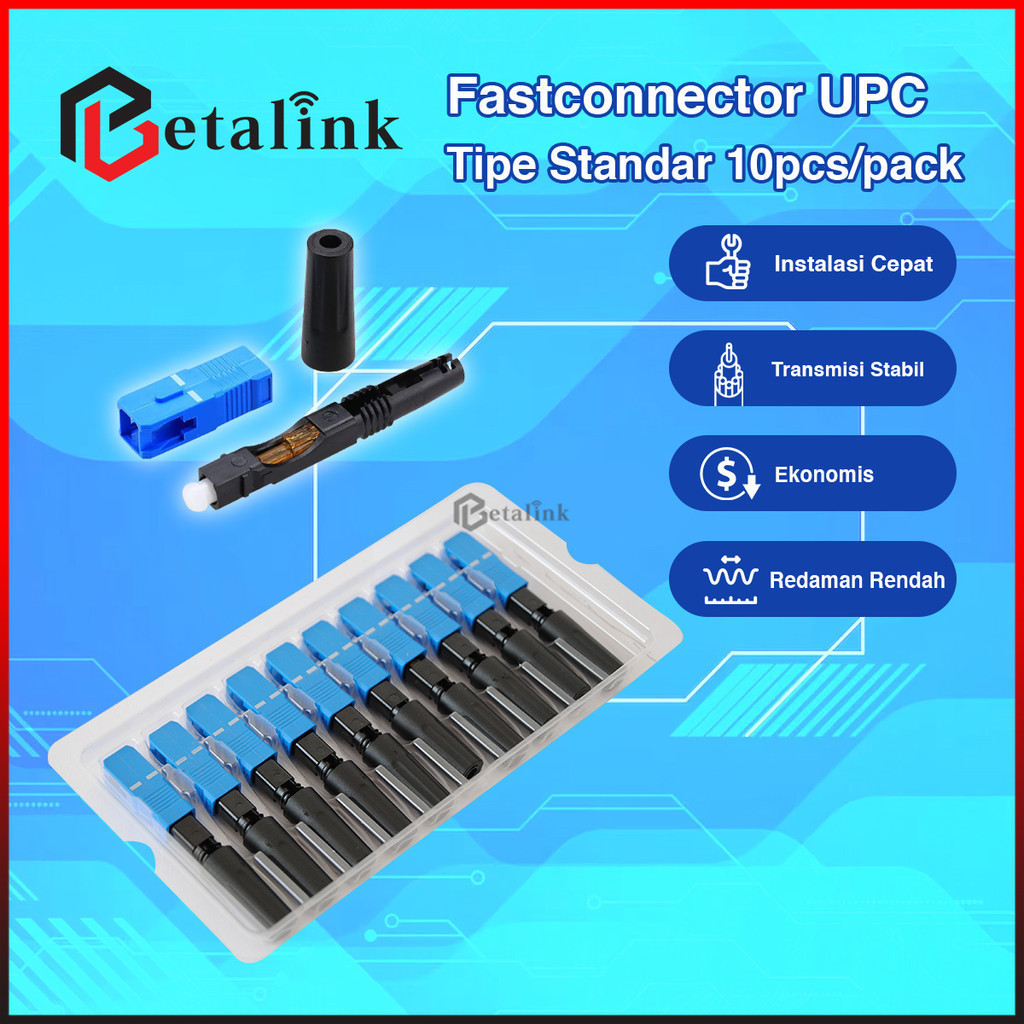 Jual 1Pack/10Pcs connector UPC Quick Cold connector fiber optic fast ...