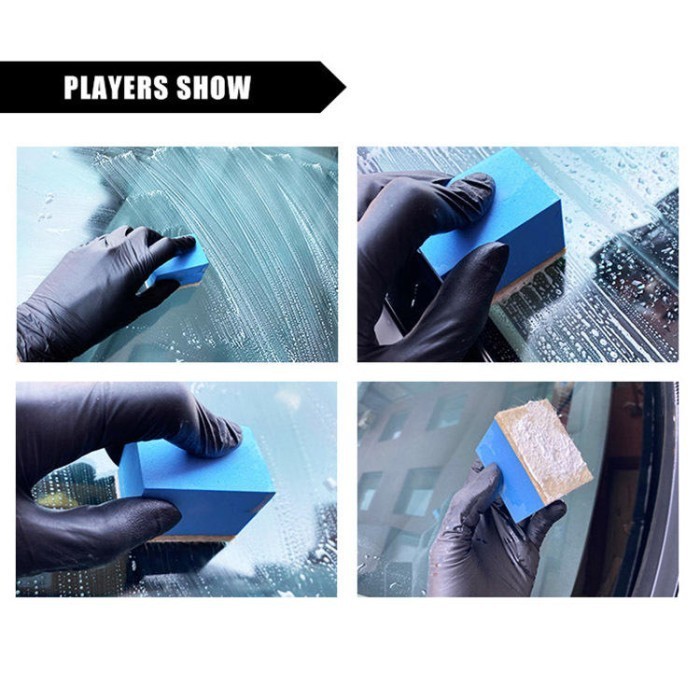 Jual Glass Felt Block Pembersih Poles Jamur Minyak Kaca Mobil Polishing ...