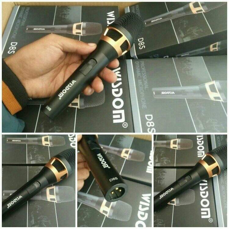 Jual MICROPHONE WISDOM D8S/D 8S MIC KABEL DYNAMIC ORIGINAL | Shopee ...