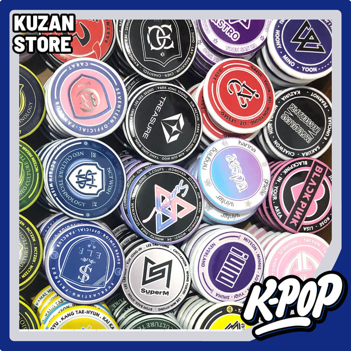 Jual Pin Logo KPOP 4.4 cm (SM Idol Group Logo) / Pin Badge / Pin Button ...