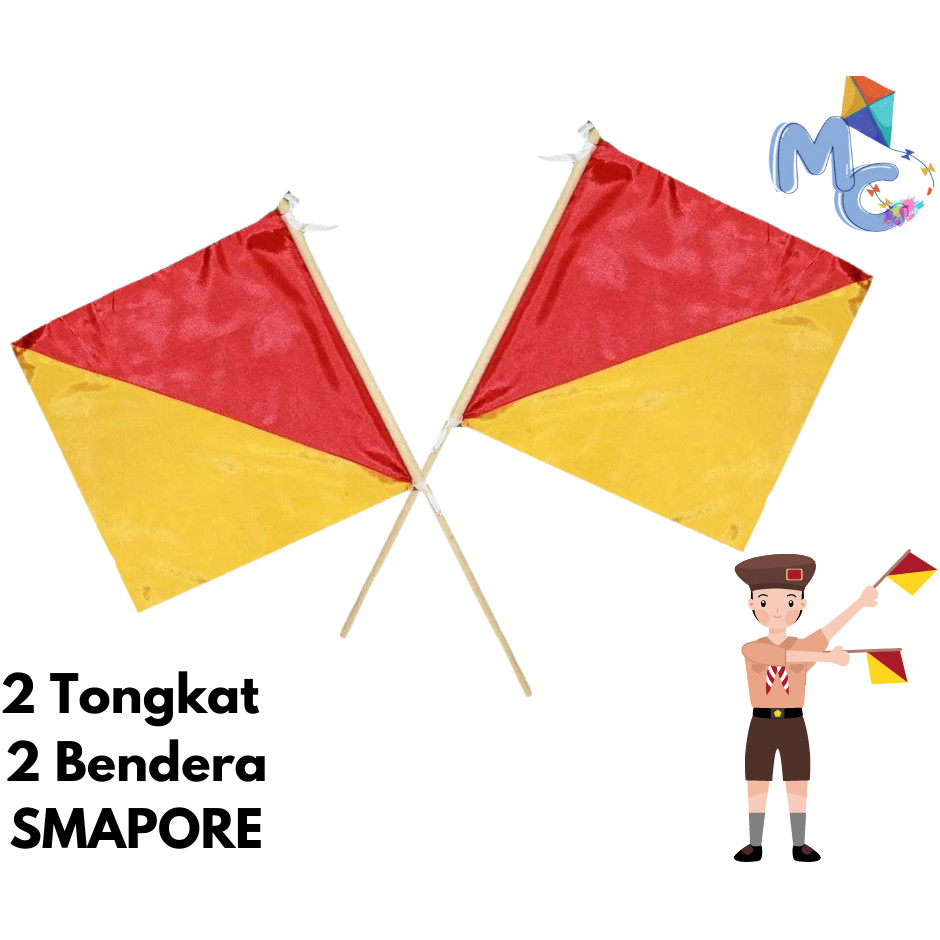 Jual Bendera Pramuka Semaphore HW Semapore Simapur | Shopee Indonesia