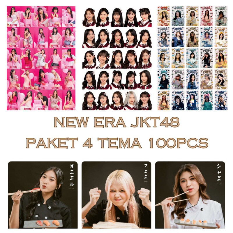 Jual PHOTOCARD JKT48 ISI 100 PCS ( TEATHER, WALLPAPER, COSMOS, SUSHI) polaroid | Shopee Indonesia