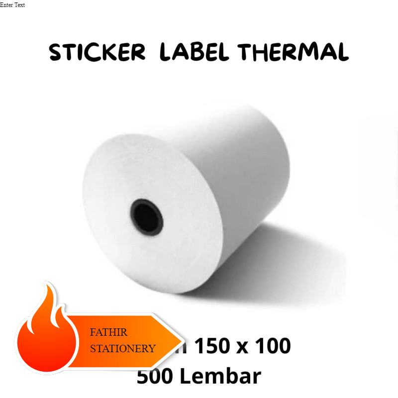 Jual Kertas Sticker Thermal Label Barcode 500 pcs 100x150 / 10x15 cm ...