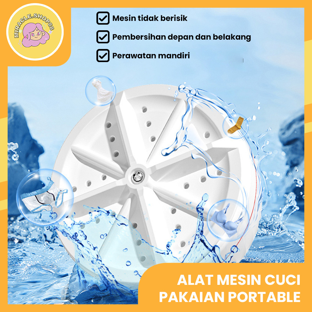 Jual MS Alat Cuci Baju Mesin Cuci Pakaian Portable Mini Washing Machine ...