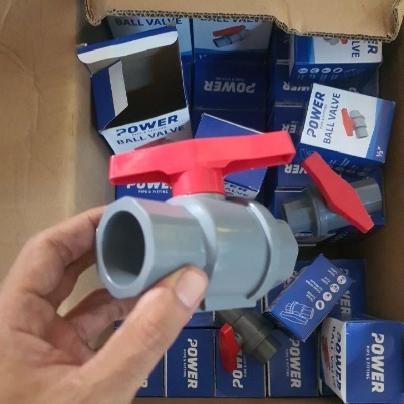 Jual STOP KERAN STOP KRAN 1" INCH PVC POWER | Shopee Indonesia