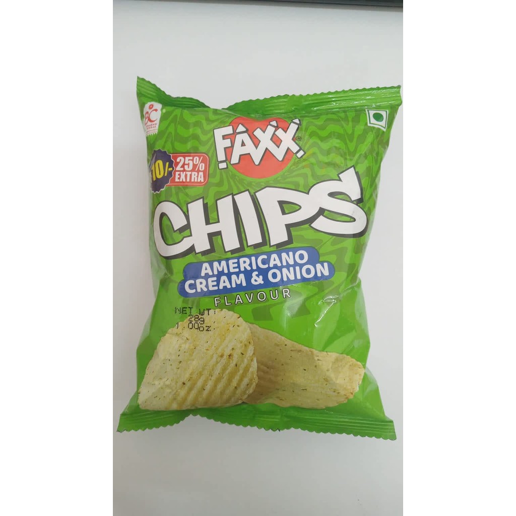Jual FAXX CHIPS CREAM ONION 28gr | Shopee Indonesia