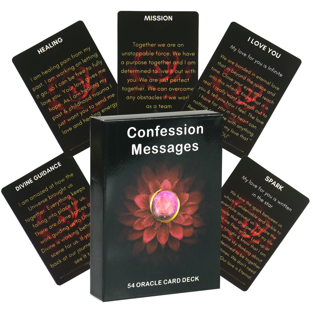 Jual Confession Messages Oracle Cards Twin Flame Love Messages 54 ...