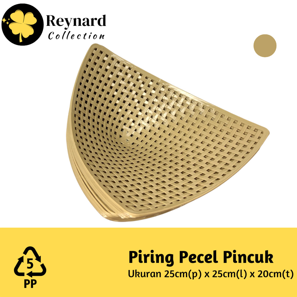 Jual Piring Pecel Pincuk Piring Pincuk Anyam Plastik Tebal High Quality ...
