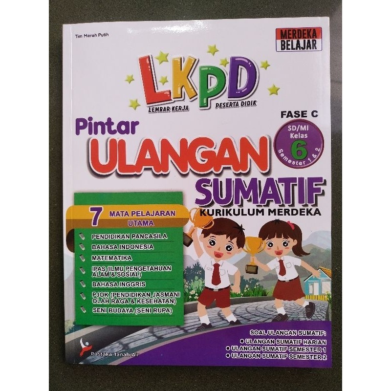 Jual LKPD Pintar Ulangan Sumatif untuk SD/MI [CP TERBARU 2024], Edisi Revisi 2024 kls 6 semester ...